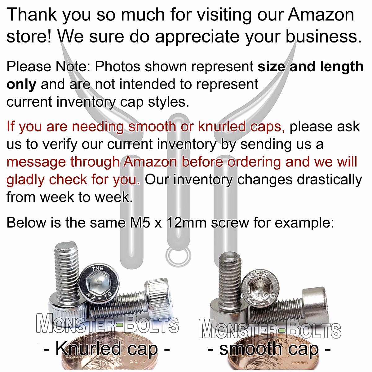 MonsterBolts - M5 x 30mm Socket Head Screws, DIN 912, A2 Stainless Steel, Partial Thread, 20 Pack