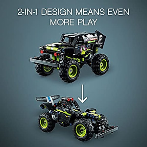 LEGO Technic Monster Jam Grave Digger 42118 Set - Truck Toy to Off-Road Buggy, Pull-Back Motor, Vehicle Building and Learning Playset, Gift for Grandchildren or any Monster Truck Fans Ages 7 and Up