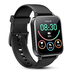 Smart Watch Android Fitness Tracker: 1.7" Smartwatch with Heart Rate SpO2 Sleep Monitor for Men Women, 5ATM Swimming Waterproof Fitness Watches for Android Phones & iPhone Compatible, 112 Sports Modes