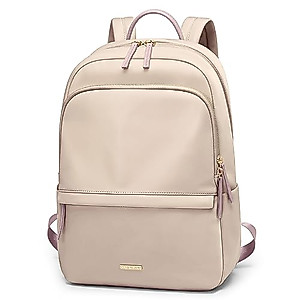 GOLF SUPAGS Laptop Backpack for Women Slim Computer Bag Work Travel College Backpack Purse Fits 15.6 Inch Notebook (Pink)