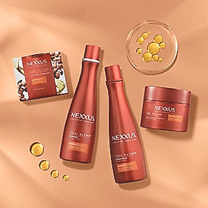 Nexxus Curl Define Shampoo and Conditioner ProteinFusion 2 Count for Curly and Coily Hair Strengthening & Moisturizing Sulfate-Free Hair Products with Marula Oil 13.5 oz