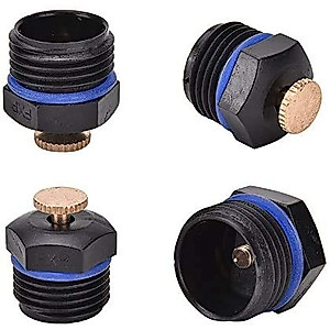 Yahpetes 9 Pcs Garden Misting Nozzles 1/2" Adjustable Garden Lawn Water Spray Misting Nozzle 360-rotating Agricultural Lawn Watering atomizing Greenhouse Spray Irrigation atomizing Micro Sprinkler