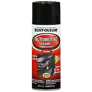 Rust-Oleum Available 252462 Automotive 12-Ounce Enamel Spray Paint, Gloss Black, 12 Ounce, 11 Fl Oz
