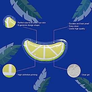 Gel Ice Pack Reusable Cooling Eye Pads and Under Patches,Eye Hot Cold Treatment for Redness,Pain Relief Relax