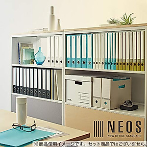 Kokuyo NEOS A4 File Folders, 0.6 Inches (15 mm) Depth, 3 Side Binding PP Type with A Customizable Tab, 10 Pack of Off White, Japan Import (A4P-NEF15WX10)