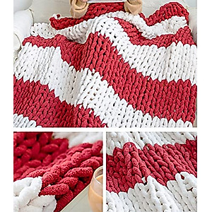 Bulky Chunky Arm Knitting Yarn Home Dec Yarn,Super Softee Thick Fluffy Jumbo Chenille Polyester Yarn for Blanket Pillows Home Décor Projects (Multi-autuam, 6 skeins / 3 lbs)