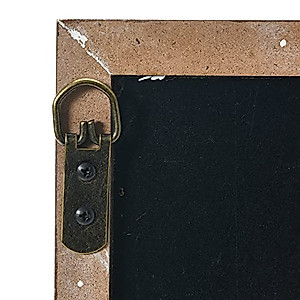 Creative Co-Op Watercolor Nature Landscape with Solid Wood Frame