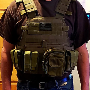 Molle Double Pistol Mag Pouch Tactical Pistol Magazine Pouch Mag Holder Tool Organizer Holder