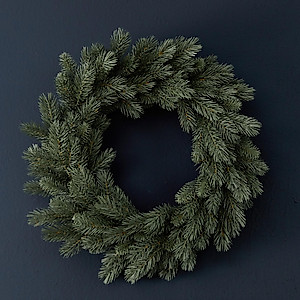 Christmas Wreath - 24 inch Artificial Wreath for Front Door - Green Pine Needles Wreath for Indoor Outdoor Farmhouse Home Wall Window Festival Wedding Decor
