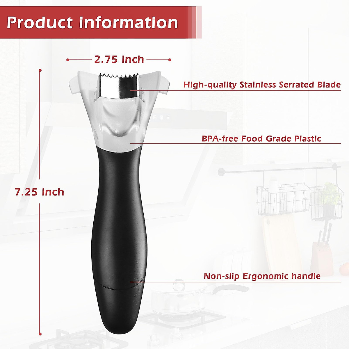 Professional Corn Kernel Cutter, Corn Cutter Peeler Stripper Tool with Large Ergonomic Handle, Corn Peeler #1114