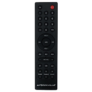 Rockville BASS Party 10 Dual 10 inch Portable Battery LED Party Bluetooth Speaker