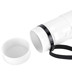 Poster Tube, Drawing Storage Tube, with Strap PE Moisture-Proof Waterproof for Posters Maps Artworks Documents(White)