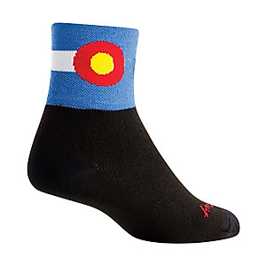 SockGuy, Classic Colorado Flag 2 Mens Socks, cuff height 3", size L / XL