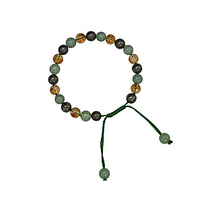 Money Wealth Success Bracelet - Pyrite Green Aventurine Citrine Bracelet Set for Men Women Healing Calming Anxiety Stress Relief Gifts Pulseras Para Hombres Mujer Stocking Stuffers (Adjustable)
