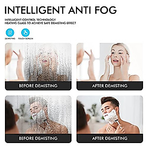 Medicine Cabinet with Lights, LED Medicine Cabinet for Bathroom with Defogger, Dimmer, Memory Function, 2 Doors, 31”x24” Lighted Medicine Cabinet, Surface Mount, Stainless Steel