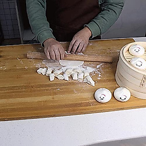 MMOOCO Chopping Board, Oversized Bamboo Cutting Board - Wood Board for Kitchen，with Handle, Double-Sided Available -60 * 45 * 1.8cm