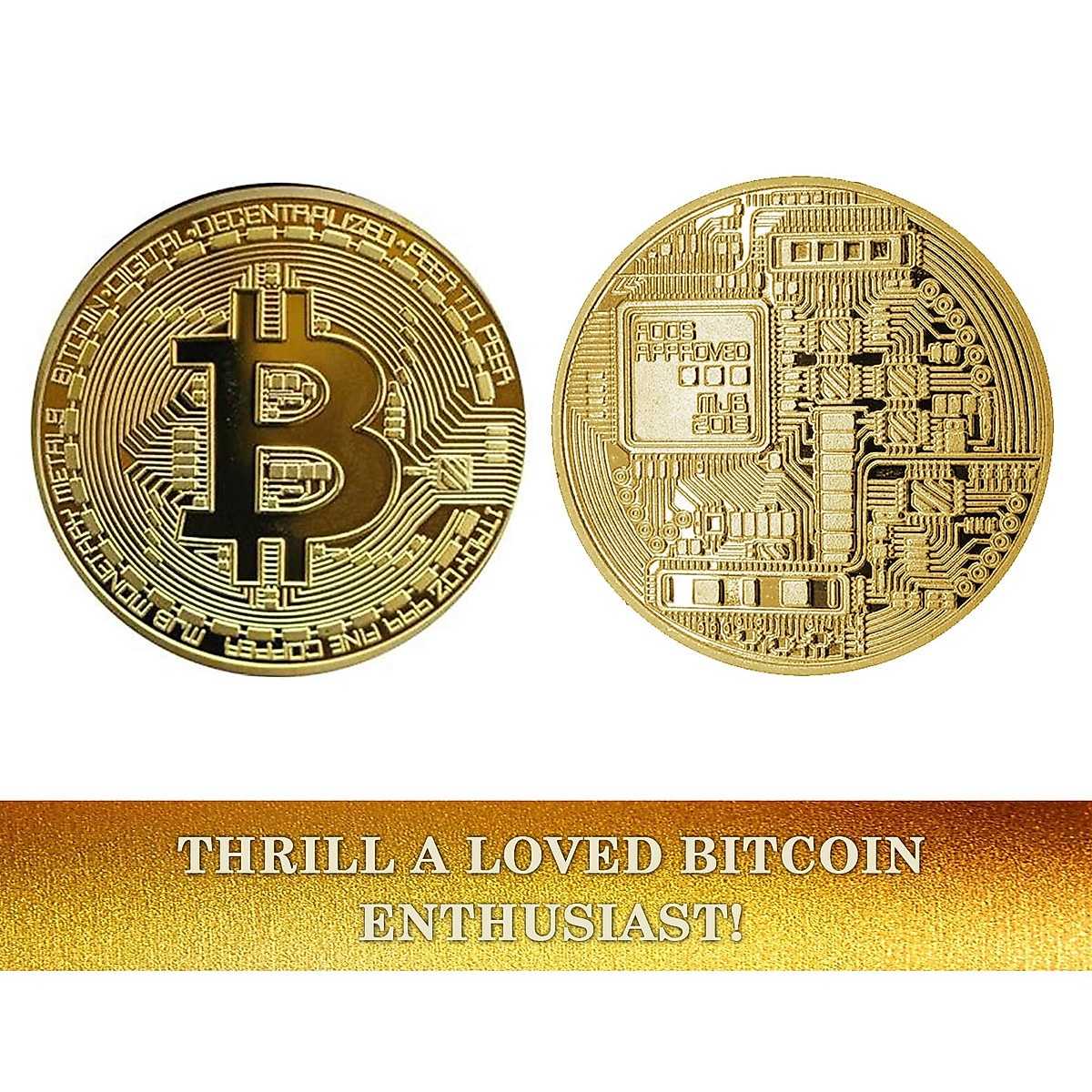 Neatbuddy 12Pcs Bitcoin Coin, Bitcoin Commemorative Coin, Blockchain Cryptocurrency, Collectible Coin with Protective Case, Gold Bitcoin Tokens, Home and Office Decoration (Gold)