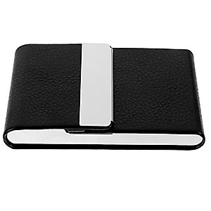 STOBOK 2pcs Business Card Holder Pu Name Card Holder Business Card Organizer Id Card Case Name Card Holders Women's Leather Wallet Cards Bags for Travel Metal Outdoor Man Decorations