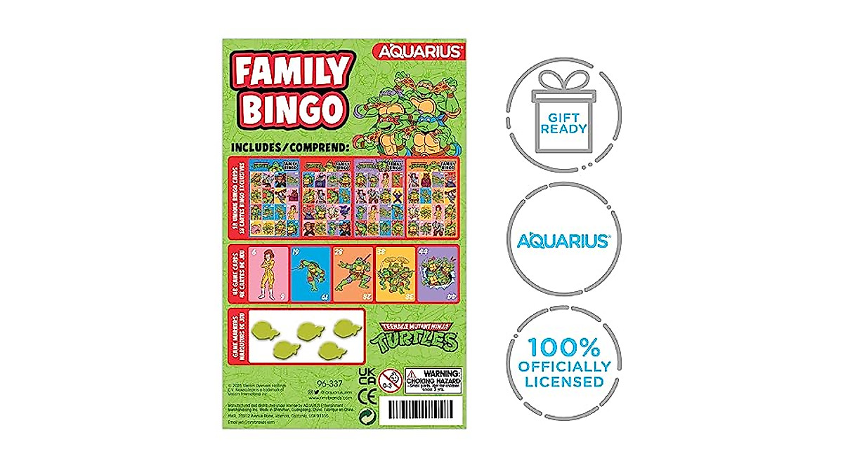 Teenage Mutant Ninja Turtles Bingo Game - Fun Family Party Game