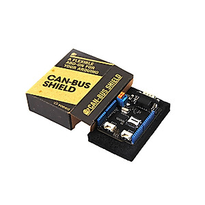 Seeed Studio CAN-Bus Shield V2 Compatible with Arduino for Controller and Transceiver, Arduino Shield Adopts MCP2515 and MCP2551.