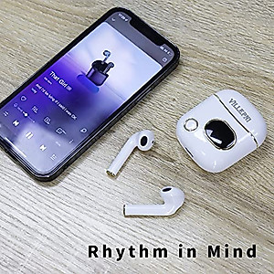 Villepni Bluetooth Wireless Earbuds, Wireless 5.1 Bluetooth Headset, Led Power Display Earphones, IPX7 Waterproof Earbud Noise Reduction Microphone, Suitable for Leisure Entertainment/Work