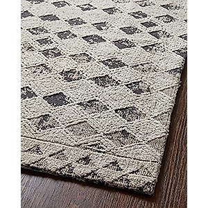Justina Blakeney x Loloi Yeshaia Collection YES-02 Black/Neutral Transitional 7'-9" x 9'-9" Area Rug