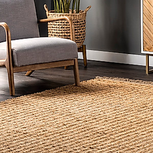 nuLOOM Lauren Liess Pampas Jute Tassel Area Rug, 10x14, Natural