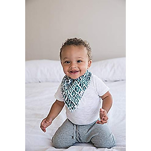 Copper Pearl Baby Bandana Drool Bibs for Drooling and Teething 4 Pack Gift Set “Bison, Soft Set of Cloth Bandana Bibs for Any Baby Girl or Boy, Cute Registry Ideas for Baby Shower Gifts