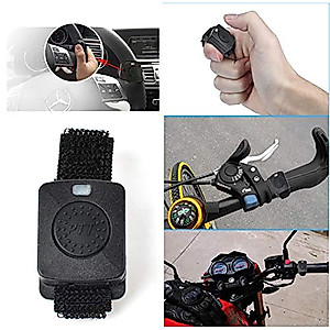 HYS Bluetooth Earpiece Headset with Finger PTT for Motorola BRP40 CP200 CP200D CP185 CLS1410 CLS1110 DTR650 RDU2020 RDU4100 RDU4160D RDU2080D Yaesu FT-4XR FT-4VR FT-65R FT-25R Handheld Walkie-Talkie