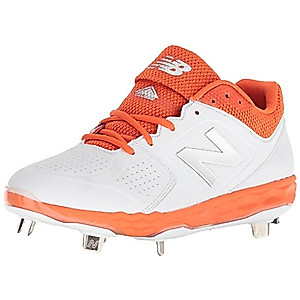 New Balance Women's Fresh Foam Velo V1 Metal Softball Shoe, Orange/White, 5.5 M US
