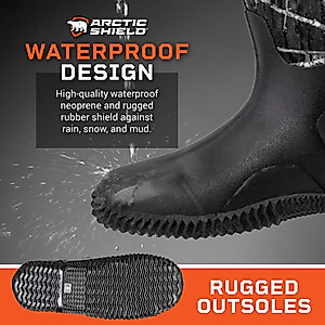 Neoprene Heavy Duty Rubber Boots for Men & Women - Durable Footwear Rain Boots Men - Insulated Waterproof Outdoor Boots for Men for Hunting, Mud, Fishing, Gardening & Farming, Camouflage, 8
