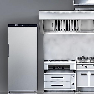 BLUELINETECH 30" Commercial Refrigerator with Single Solid Door, 18.6 cu.ft Stainless Steel Reach-in Refrigerator