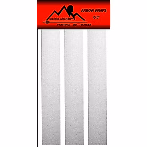Sierra Archery – Reflective Arrow Wraps for Carbon & Aluminum Archery Shafts | Fits 4mm ID, 5mm ID, or 6-6.2mm ID Shafts | 6" - Cut to Desired Length | 15 Count (Small - 0.204/5mm Shafts)