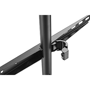 TechOrbits Tripod TV Stand with Mount - Non-Slip TV Mount Stand for Floor, Universal Fit, 45" to 65" TVs, Height Adjustable W/ 360 Degree Swivel, TV Stand for Bedroom, Living Room