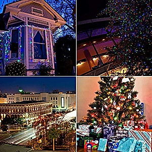 ZSMPY Fairy Lights Solar Lights Outdoor, 100LED~500LED Solar Garden Lights, 12M~52M Copper Wire Solar String Lights, Waterproof for Halloween, Christmas, Tree, Garden, Home, Wedding, Party