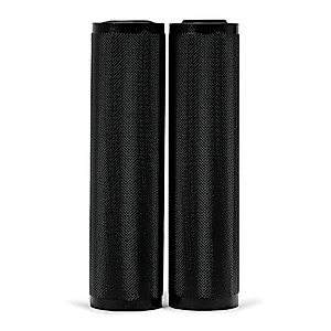 Stash Proof Vacuum Seal Rolls Large 11" x 25' (2-Pack) 5 Mil Thick Industrial Food Storage Sealer Bags (Black + Clear)