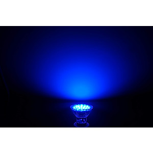 JQSLIGHT LED Landscape Lights,GU10 Blue LED Spotlight Bulbs 5W MR16 GU10 Base Blue Coloured Spot Light Bulb for Wall Washer Lamps, Landscape Lighting, Decorative Lighting, Mood Lighting