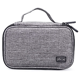 sisma Charging Cords Chargers Battery Travel Organizer (Grey) + Xbox Series X|S Controller Travel Case (Black)