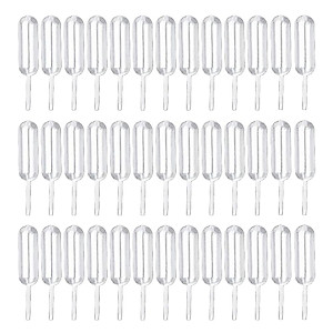 UUYYEO 100 Pcs 4ml Mini Plastic Pipettes Small Sauce Squeeze Droppers Cupcake Shots Liquid Infusers Injectors Dropping Pipettes Eye Dropper Pipettes