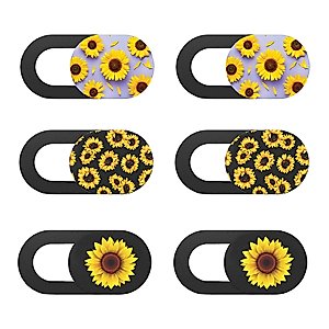 SOLUSTRE 6 pcs Camera Cover Smartphone Lens Cover Webcam lid Webcam Cover Computer Laptop Privacy Cover Webcam Lens Cover Webcam Slider Camera for Computer Printing Protective Cover abs