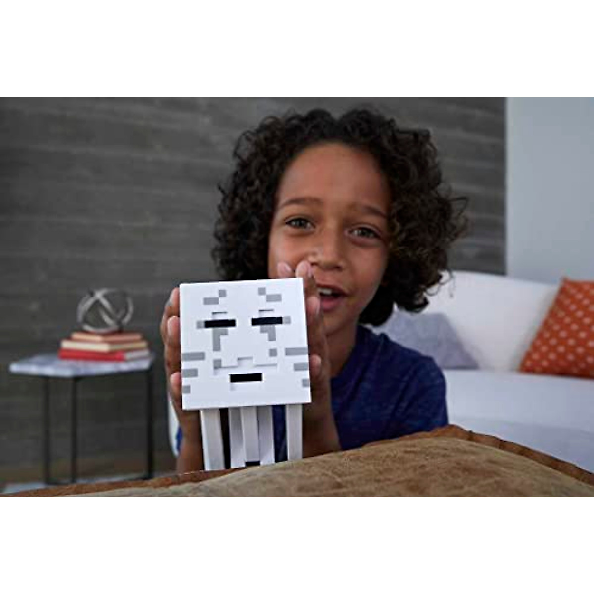 Mattel Minecraft Toys | Fireball Ghast Figure with 10 Shooting Discs | Video-Game Collectible | Gifts for Kids and Fans