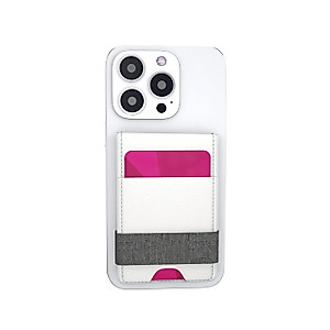 CHEAP SUNDAY for Magsafe Wallet Stand, Adjustable Magnetic Card Holder Compatible with iPhone 14/14 Plus/14 Pro/14 Pro Max and 13/12 Series (White)