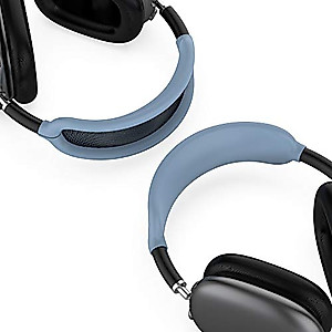 FitTurn Headband Cushion Cover Case Compatible with Apple AirPods Max Wireless Headphone,Washable Soft Durable Silicone Dustproof Easy to Install DIY No Tool Needed for Airpods Max Accessories(Blue)