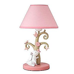 Useful Rabbit Table Lamp for Kids Creative Sweet Cute Bedtime Nightstand Eye-caring Desk Lamps for Children Girls Bedroom Reading Gift Desk lamp (Color : Butterfly Lampshade)