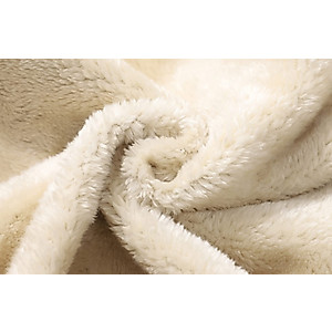 Perbai Mens Winter Warm Fleece Hoodie Pullover Long Sleeve Sherpa Lined Hooded Sweatshirt with Pocket(LightGrey-L)