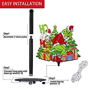 Hexagram Christmas Decor Christmas Decorations Indoor Paper Towel Holder Metal Home, Bathroom Kitchen Decor Paper Holder Stand, Christmas Tree Winter Farmhouse Countertops