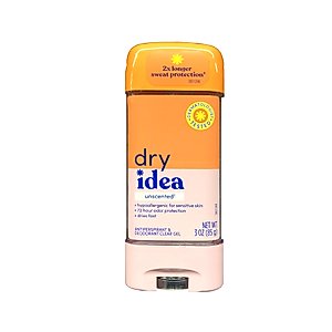 Dry Idea AdvancedDry Unscented Antiperspirant & Deodorant Clear Gel 3.0FL OZ (Pack of 3)