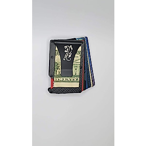 WALLET Blik Traders Carbon Fiber Metal Money Clip RFID Blocking Credit Card Holder, Slim Front Pocket for Men and Women, Minimalist