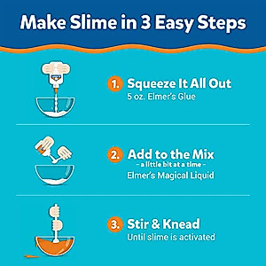 Elmer's All-Star Slime Kit, Includes Liquid Glue, Slime Activator, and Premade Slime, 9 Count
