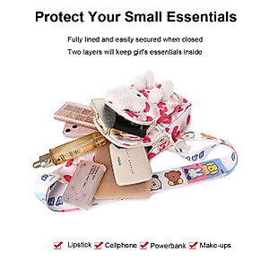 Hiflyer Kids Sling Bag, Kids Backpack Kawaii Bag Kids Travel Bag Chest Bag, Kids Crossbody Bag Mini Backpack for Girls (Blue)